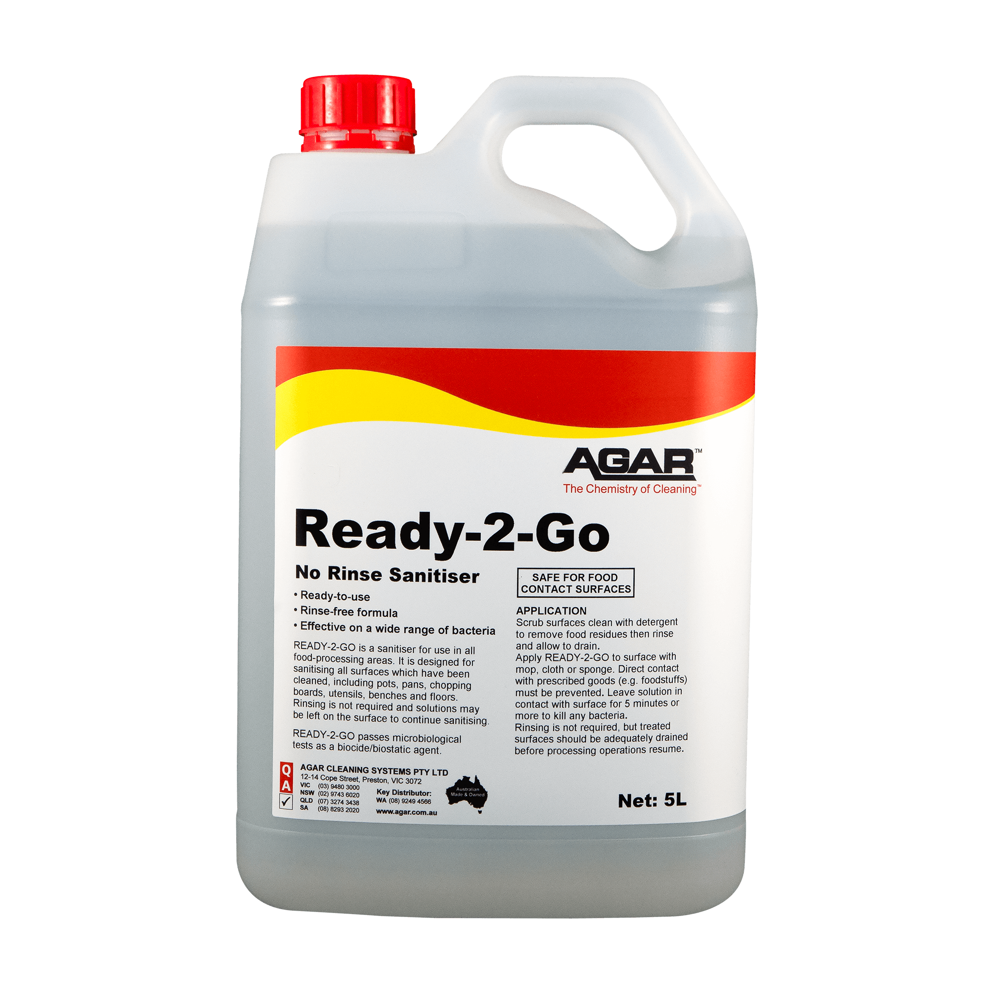 Agar READY-2-GO SANITISER – Eastern Cleaning Supplies