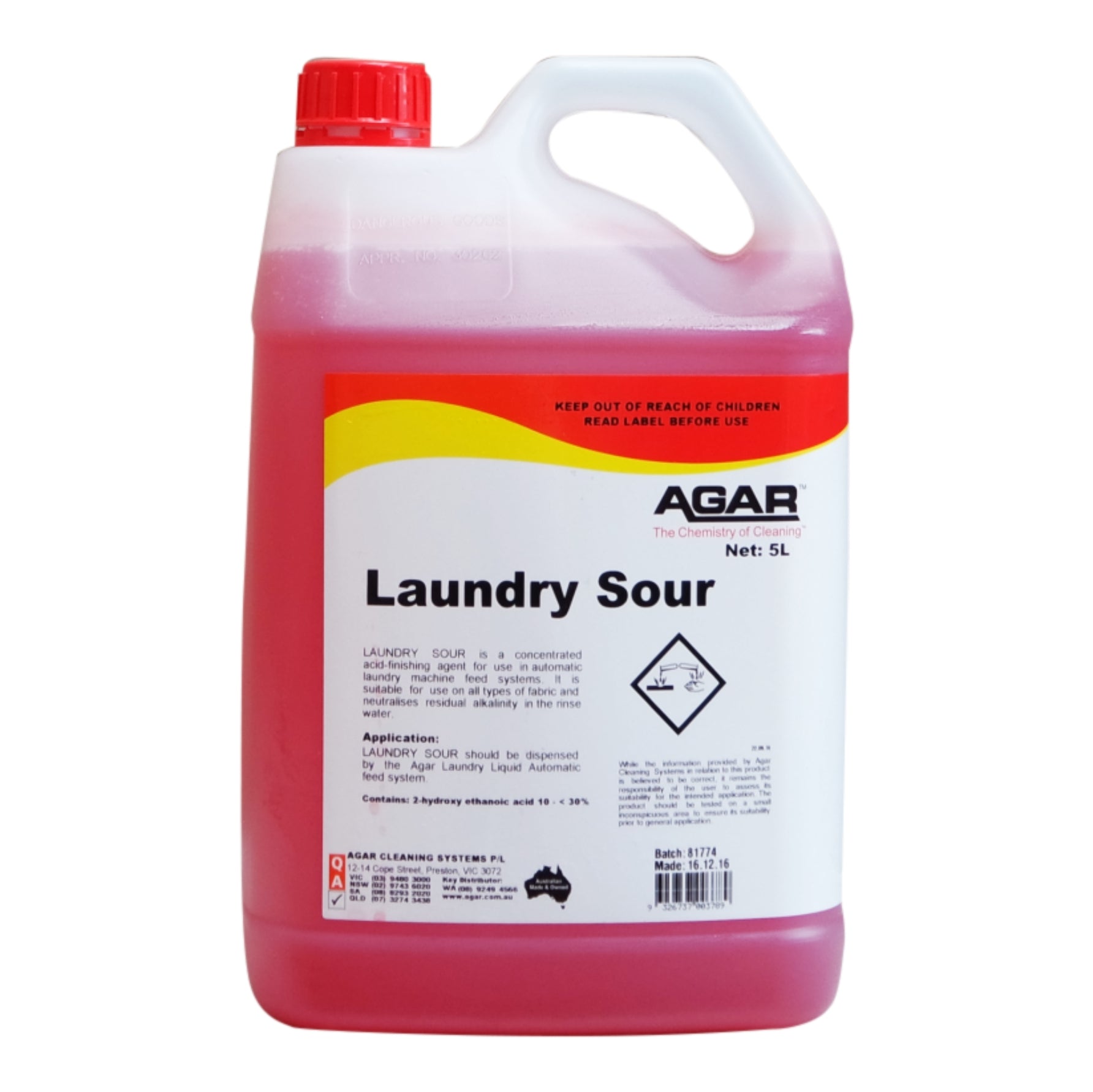 Agar LAUNDRY SOUR – Eastern Cleaning Supplies